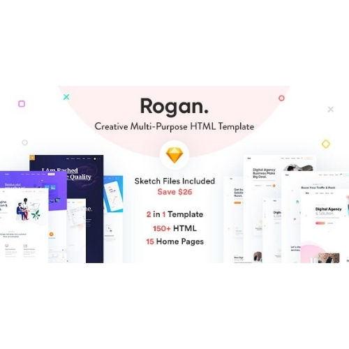 Rogan – Creative Multipurpose HTML + RTL template Rogan – Creative Multipurpose HTML + RTL template