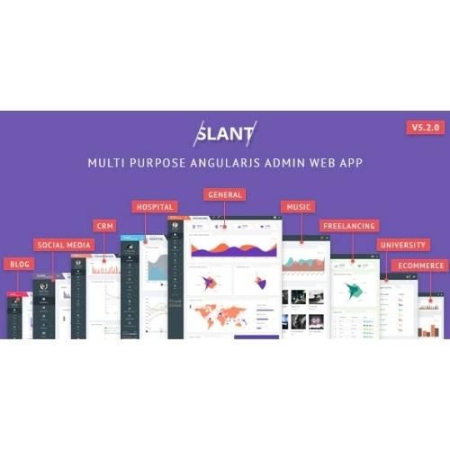 Slant Multi Purpose Angularjs Admin Web App With Bootstrap