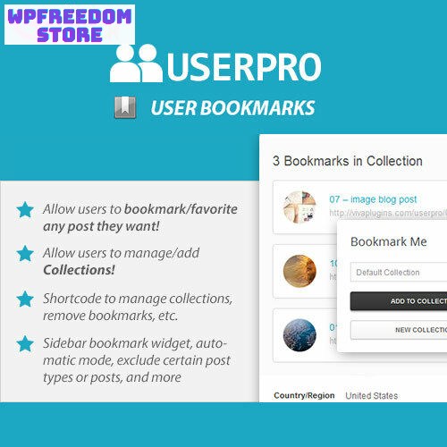 UserPro | WordPress User Bookmarks Add-on