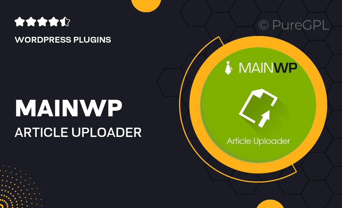 MainWP Article Uploader Extension
